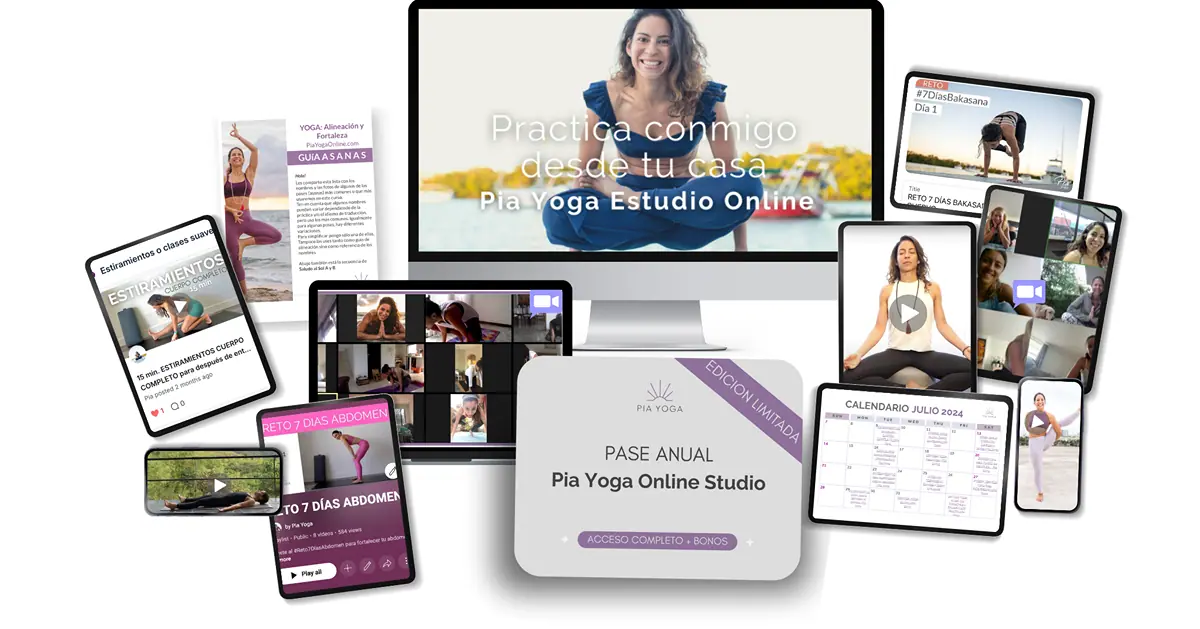 Pase Anual Pia Yoga Online Studio